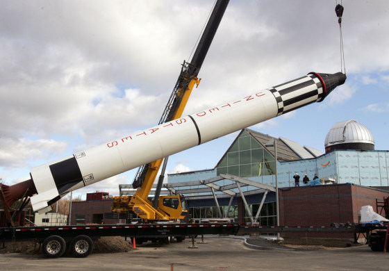 First American Rocket In Space