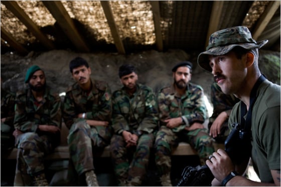 Dream job: Training Afghans as bullets fly