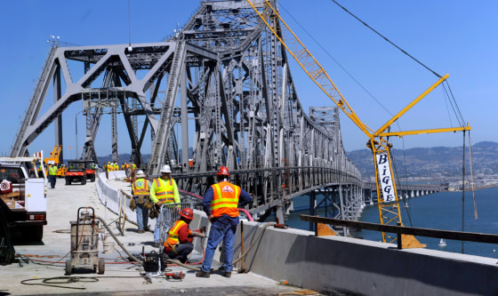 S.F. Bay Bridge reopens in time for commute