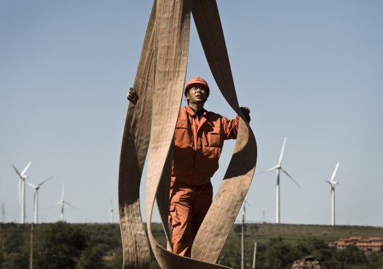 China doubles wind power in single year
