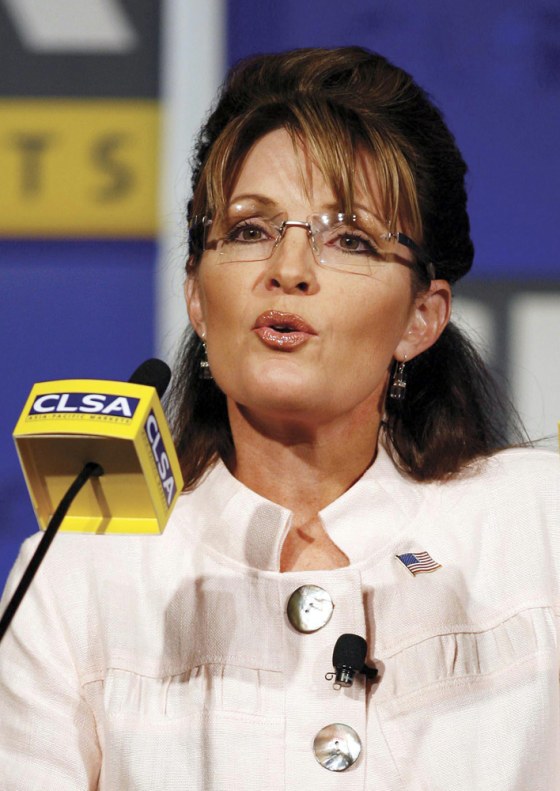 Global investors hear Palin’s ‘Main Street’ view