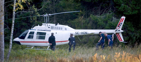 Robbers steal helicopter, raid cash depot