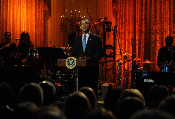 White House hosts protest song concert