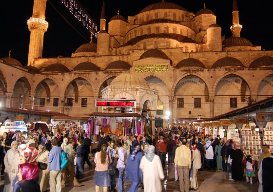 Praying and partying in the streets of Istanbul