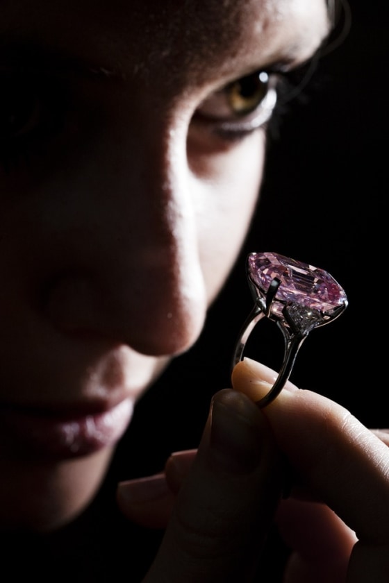 Pink diamond sells for record $46M at auction