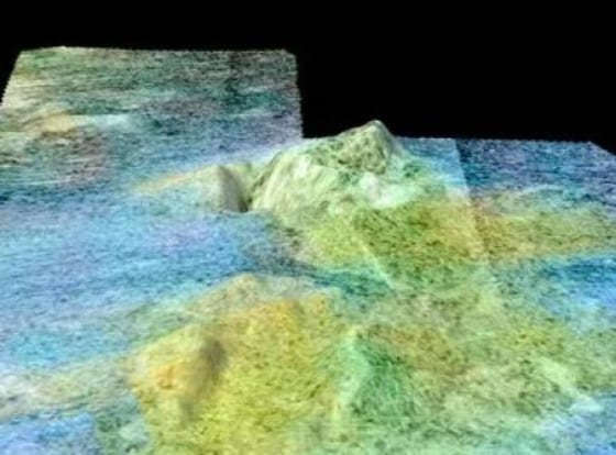 Possible ice volcano spied on giant Saturn moon