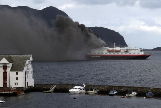 Two killed in Norway cruise liner fire