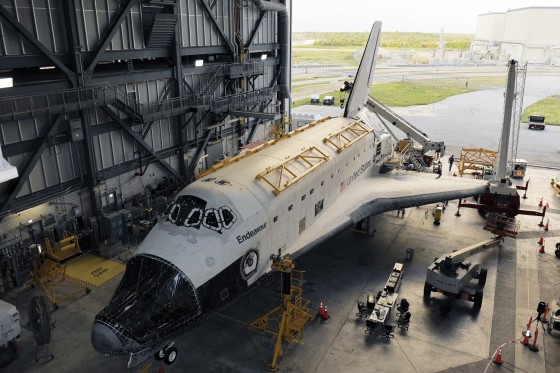 NASA hands over keys to space shuttle Endeavour