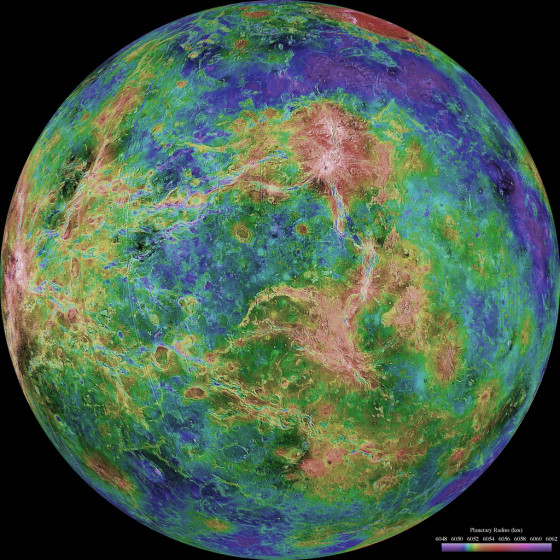 venus surface features