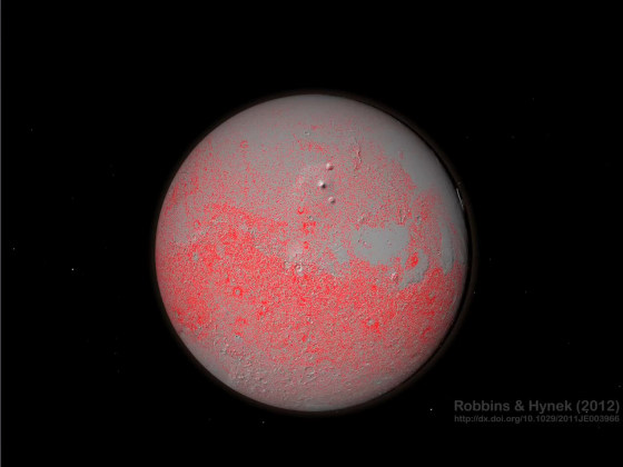 mars planet red dot