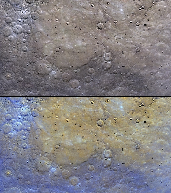 mercury blue surface