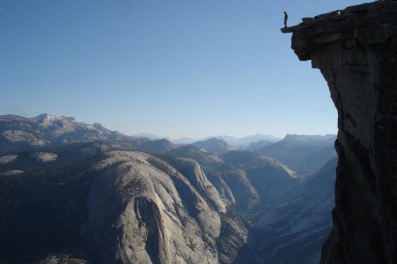 view from half dome summit