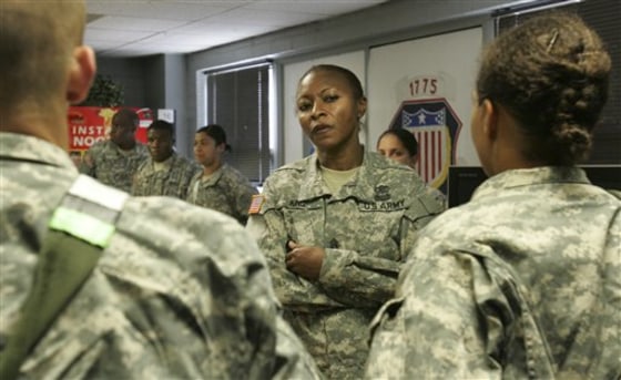 Yes, ma'am! Woman in charge of drill sergeants