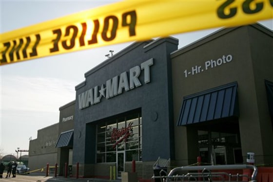 Cops hunt Wal-Mart shoppers after worker dies