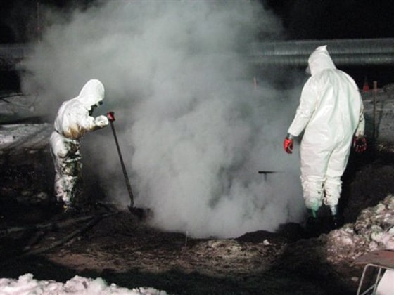 Oil spill on Alaska tundra tied to frozen pipe