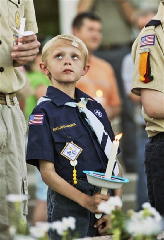 Vigil held for 4 Boy Scouts killed in tornado