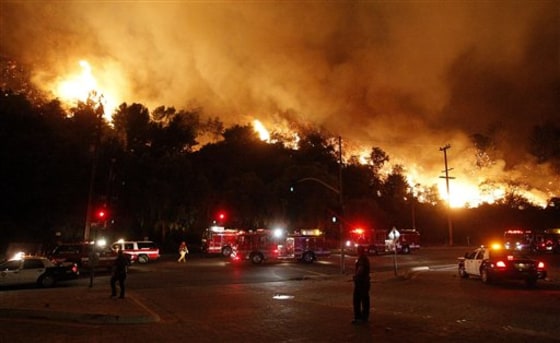 Brush fire scare near L.A.'s Getty Center