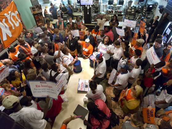 National fast food strike hits dozens of cities