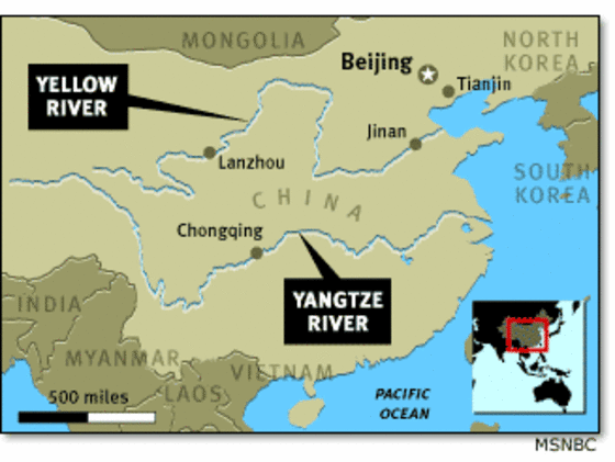 Yellow And Yangtze Maps Locations Online Historical Map Of The