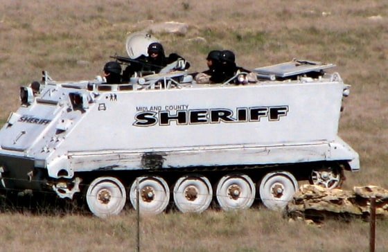 Images show police armed for polygamist raid