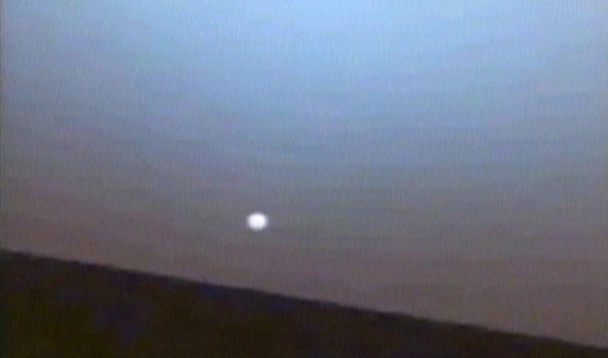 sunset from mars rover