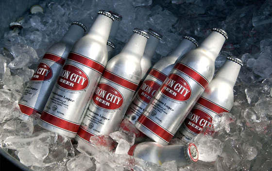 Beer in aluminum bottles on the way