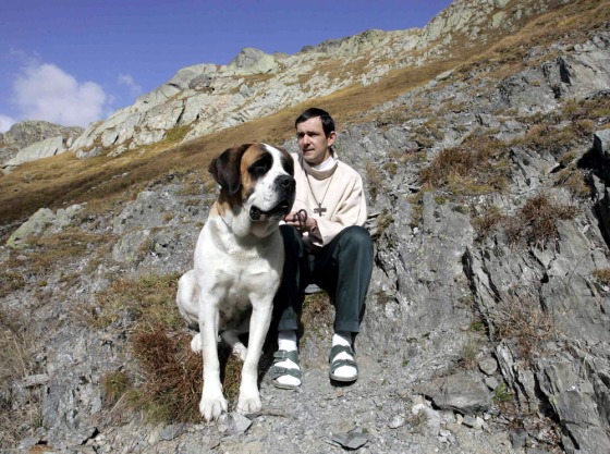 Monks seek homes for St. Bernard rescue dogs