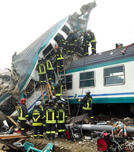 13 killed when trains collide in Italy