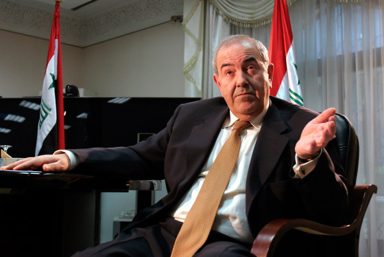 Allawi: Iraq must unify or face ‘disaster’