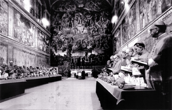 inside sistine chapel conclave