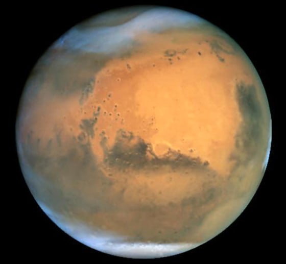 mars in outer space