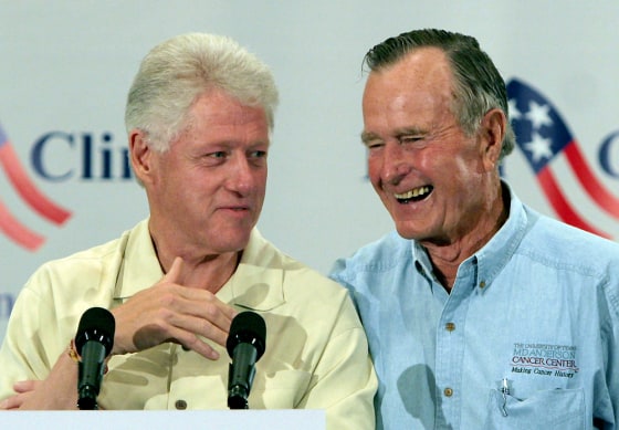 Ex-Presidents Bush, Clinton team up again