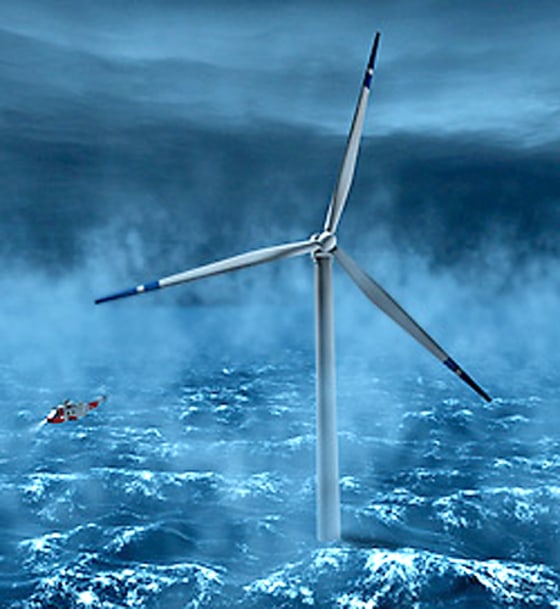 Wind power project goes deeper out to sea