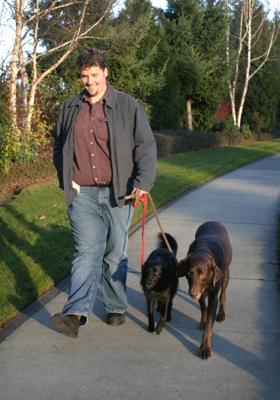 A young man and his bad back