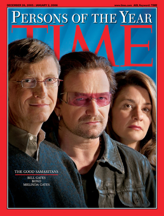 Time names Gateses, Bono ‘Persons of 2005’