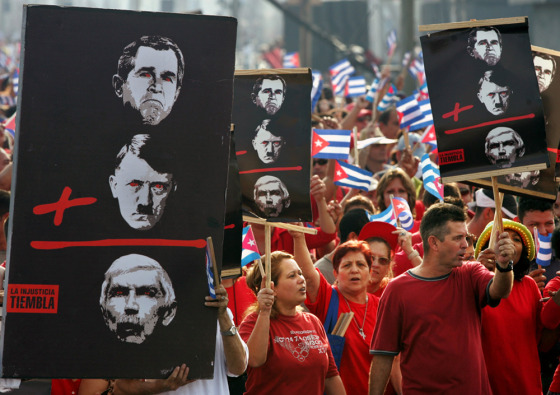 In Cuba, a massive war of words against U.S.