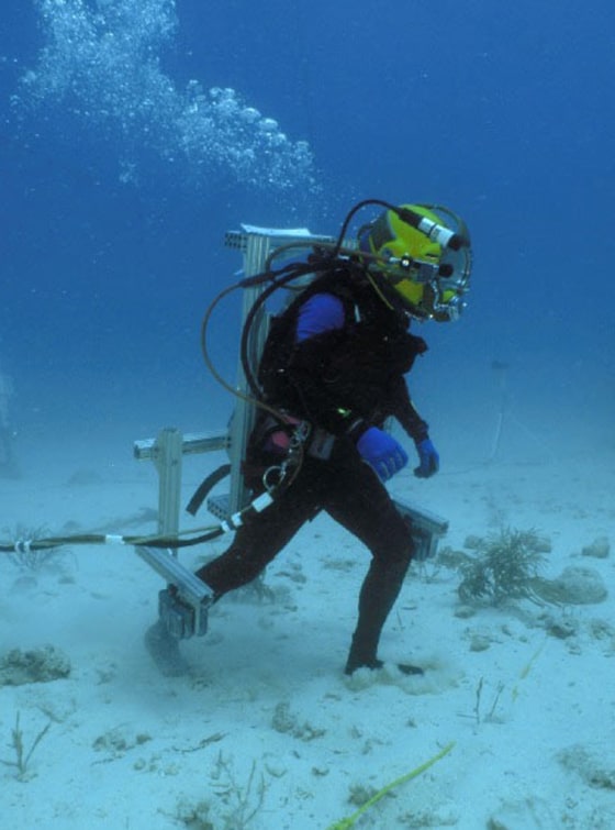 why do astronauts practice underwater