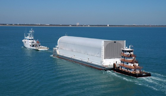 floating space shuttle