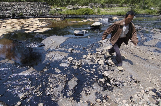 Polluted river exposes China’s ecological woes