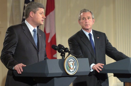 Harper presses Bush on border clampdown
