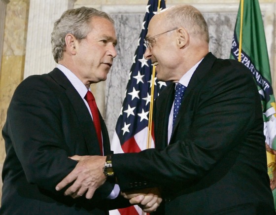 Paulson sworn in at Treasury