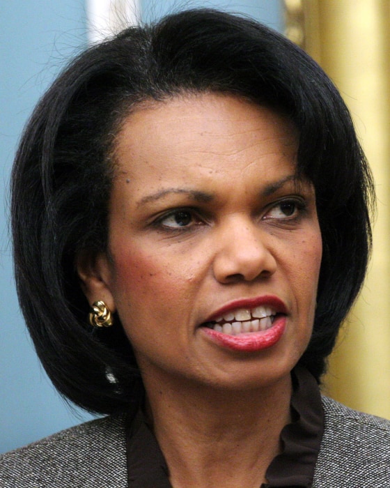 Rice to request more financial aid for Abbas