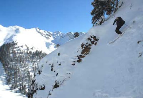steep ski slopes