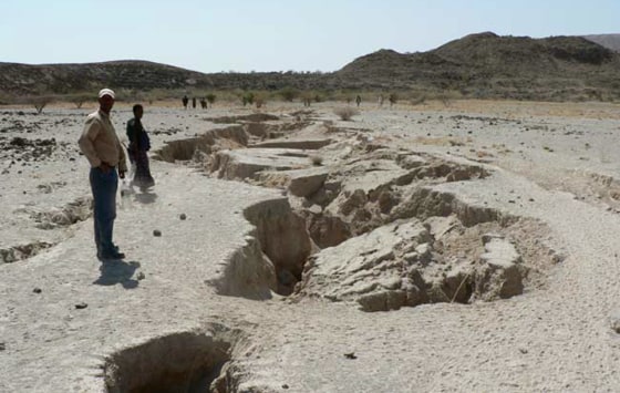 Geologists watch as Africa rips apart