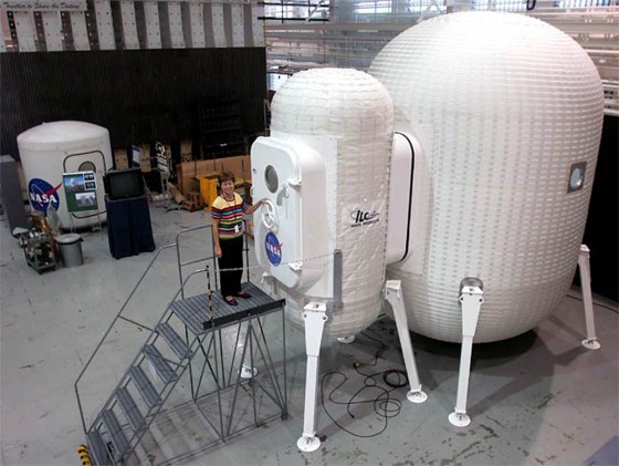 NASA tests inflatable lunar shelters