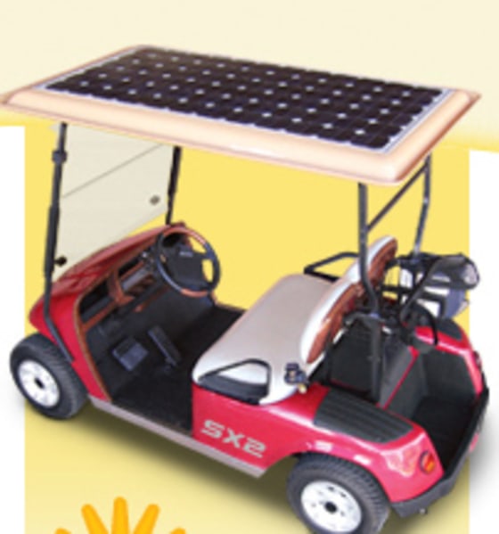 Solar-powered carts leave golf course for streets