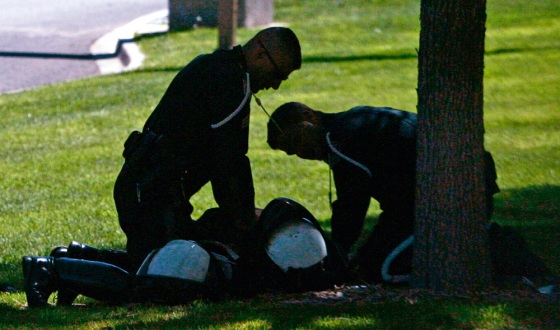 Officer in Bush's motorcade dies in crash