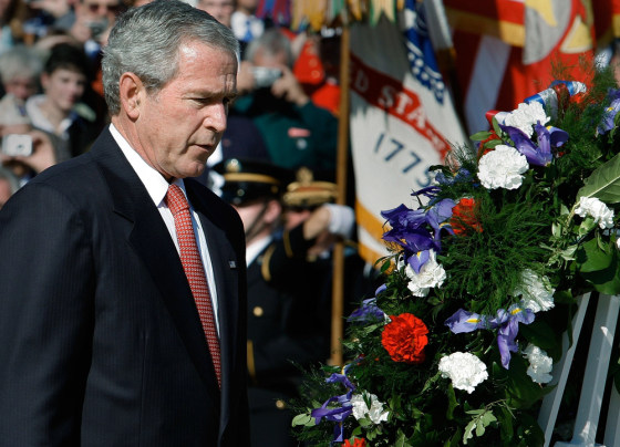 Bush praises U.S. troops for their bravery