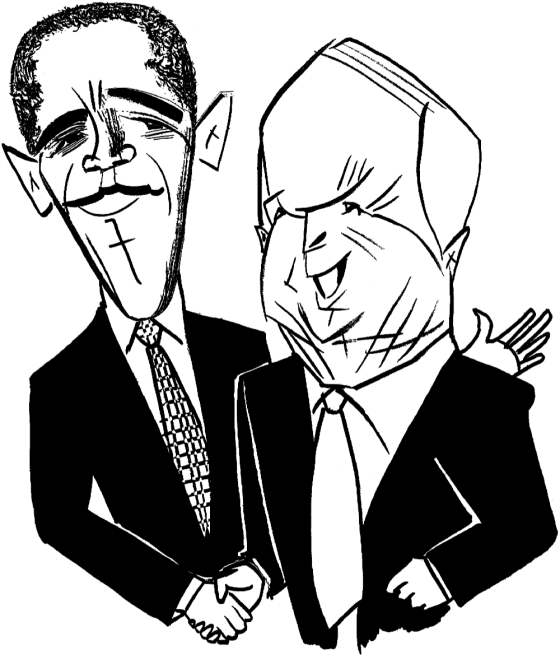 coloring pages obama mccain