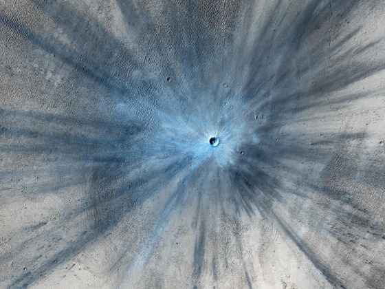 Splat! This Is What a Crater on Mars Looks Like